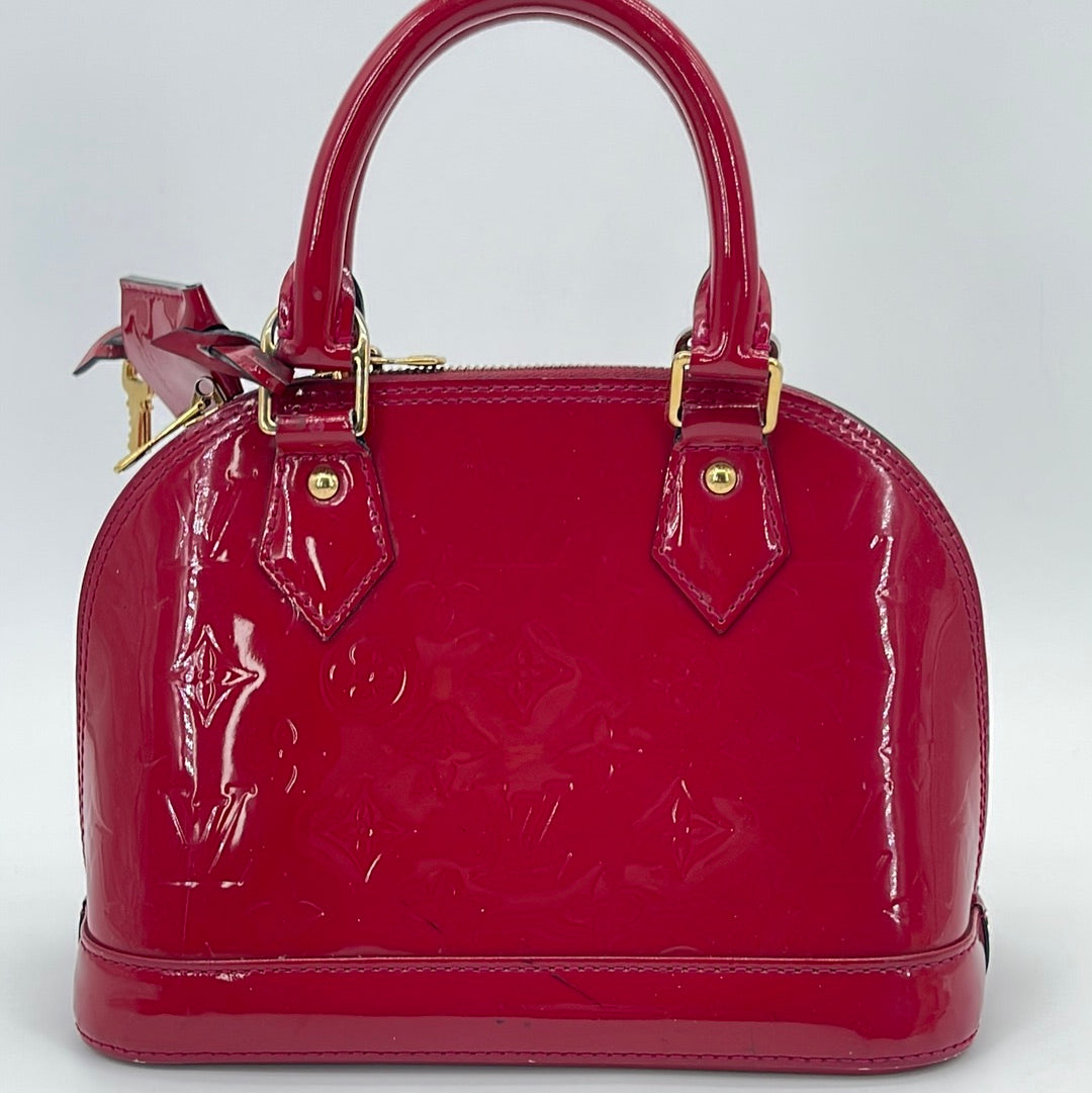 PRELOVED Louis Vuitton Berry Vernis Alma BB Crossbody Bag MI4103 05232 ...