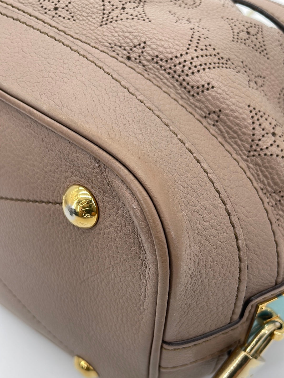 Preloved Louis Vuitton Laser Cut Monogram Brown Leather Stellar Handba ...